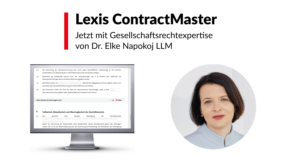 Onlinevertragserstellung fürs Gesellschaftsrecht - Lexis ContractMaster ...