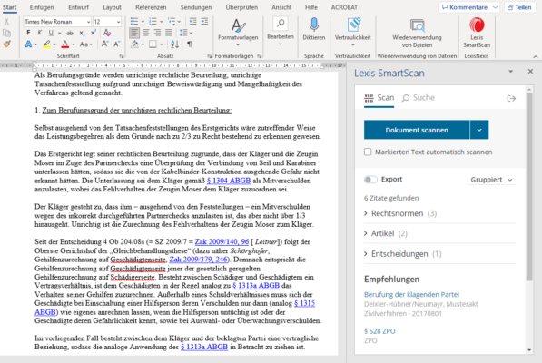 Lexis SmartScan: Juristische Textanalyse - LexisNexis Österreich ...