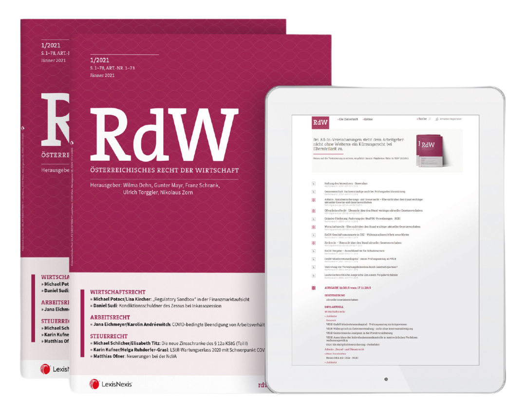 Topaktuell in RdW und Lexis 360®: AbgÄG 2023 von Gunter Mayr ...